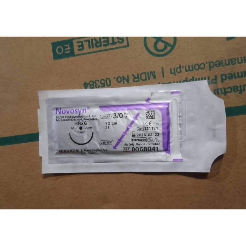 BBraun Novosyn 0,1,2-0,3-0,4-0 (Cutting & Round) | Shopee Philippines