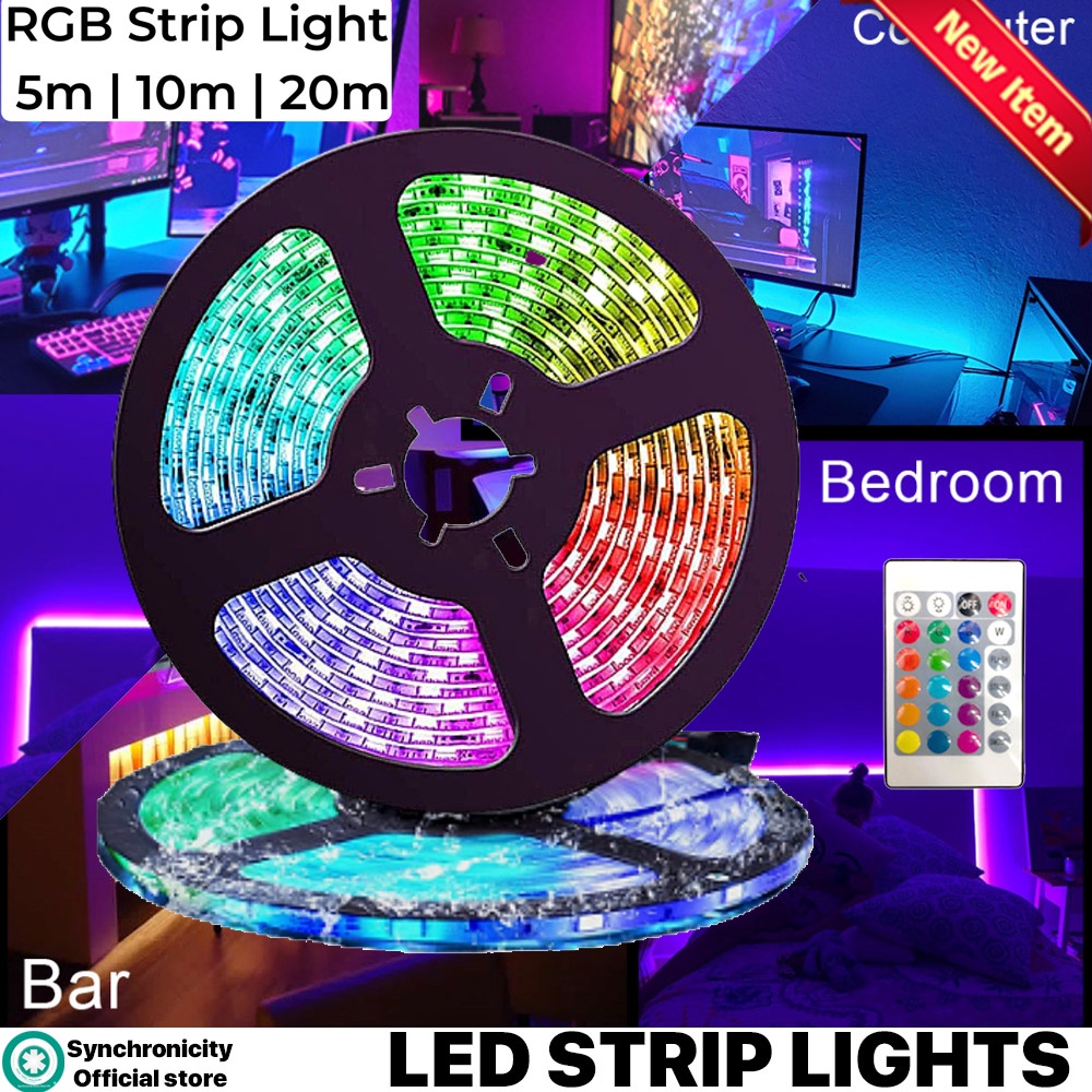 GAMER LED Strip Lights | 5 Meters Indoor Outdoor RGB Rope Light ...