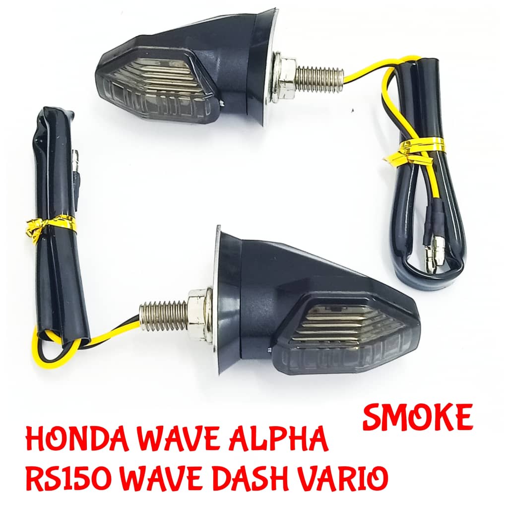Honda RS150 Wave Alpha Dash Vario Rear Signal LED Mini LED Signal Mini (Smoke) | Shopee Philippines