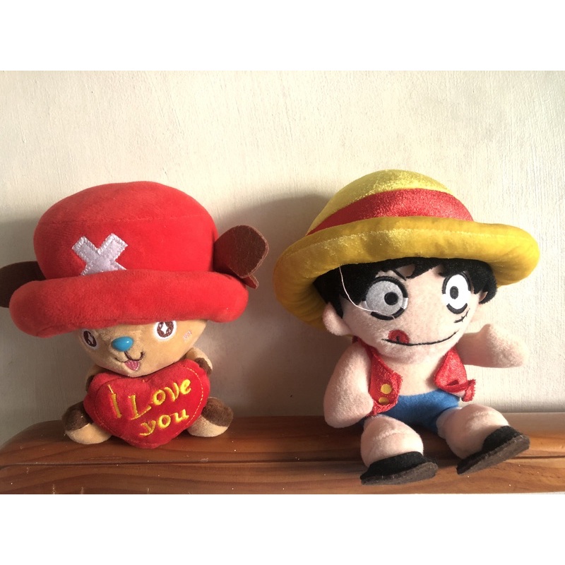 Preloved Stuffed Toy: Luffy & Chopper One Piece | Shopee Philippines