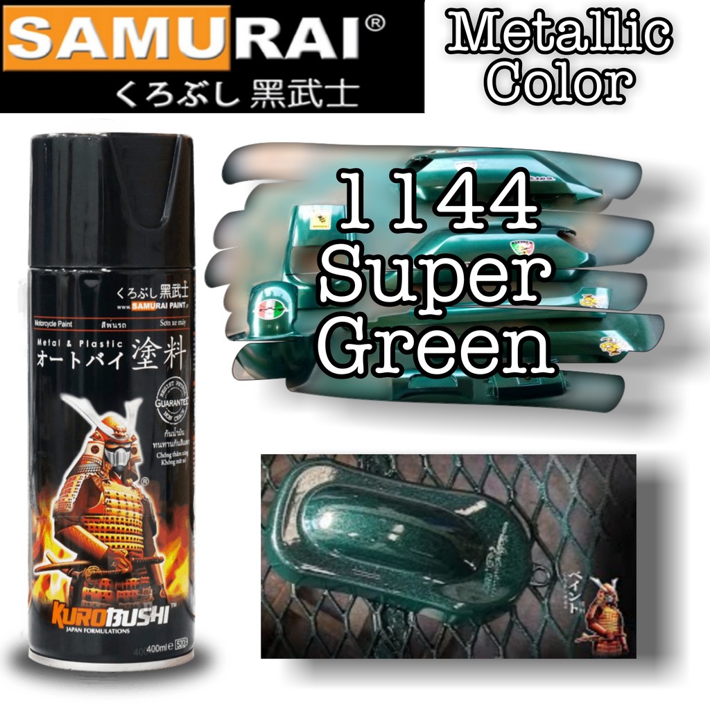 SAMURAI Spray Paint 1144 Super Green Metallic - Cash on Delivery - COD ...
