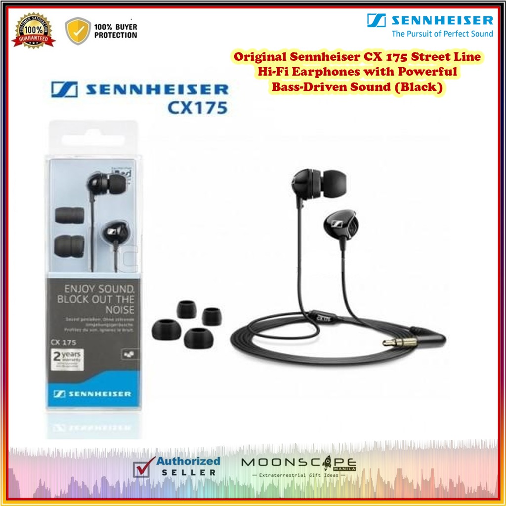 Original Sennheiser CX 175 Street Line Hi-Fi Earphones | Shopee Philippines