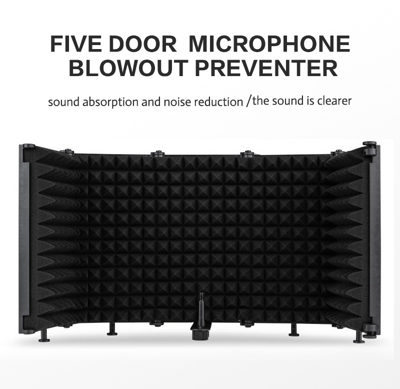 Rayhayes Foldable Recording Studio Microphone Isolation Cover High ...