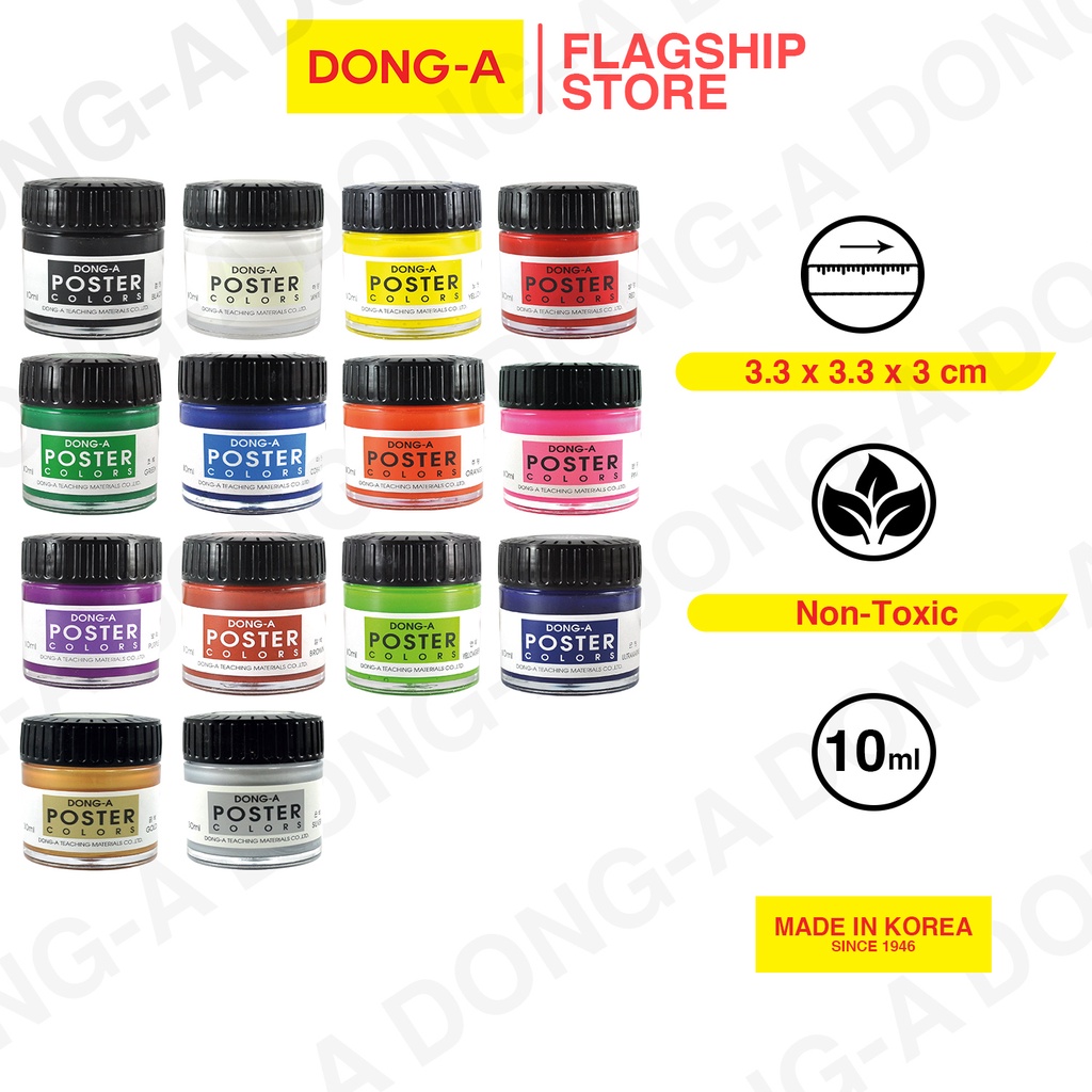 Dong-A Poster Color 1pc 10cc | Shopee Philippines