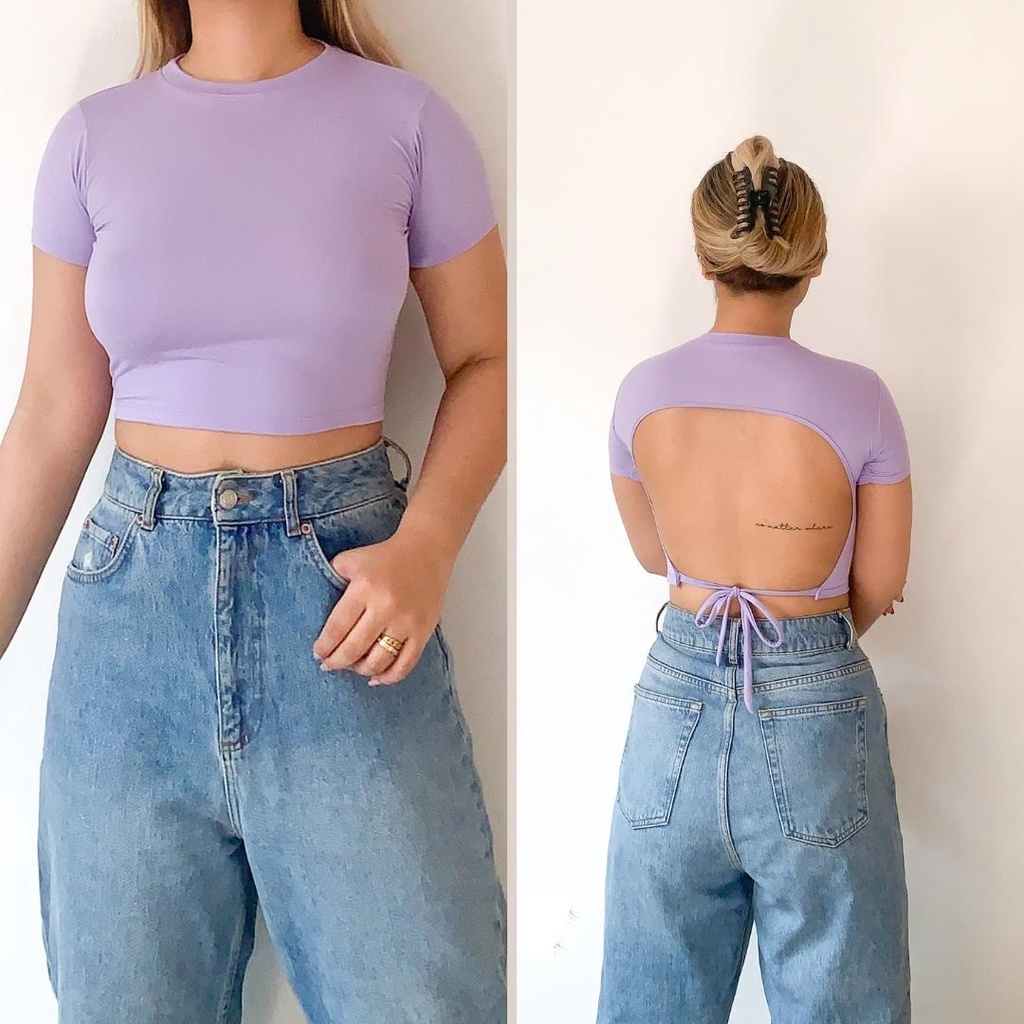 Addison - Backless - Cropped Top | Shopee Philippines
