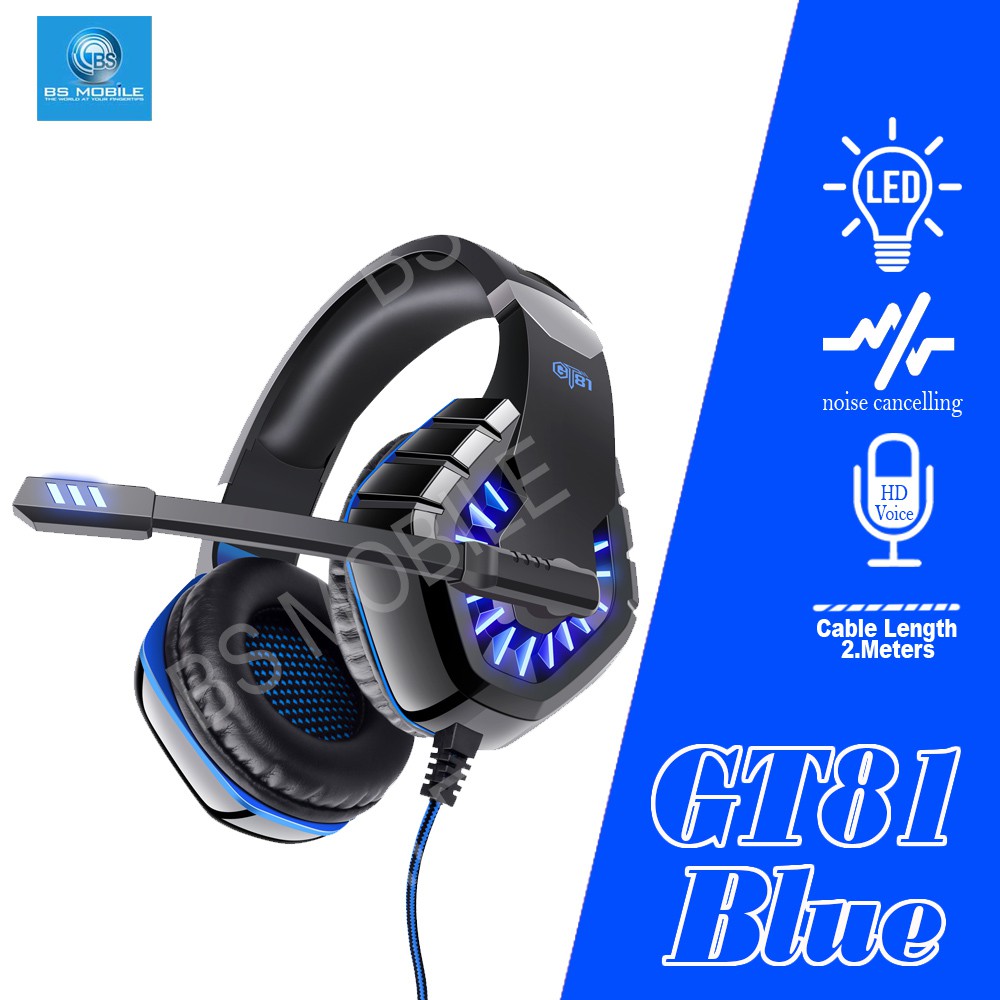 Original Ovleng GT81 WiredGaming PC Mobile Headset Led Light Microphone ...