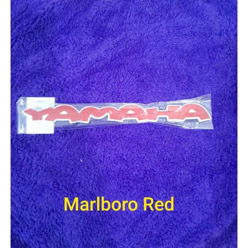 Yamaha Aluminum Stickers for Motorcycle Color Marlboro Red | Shopee ...