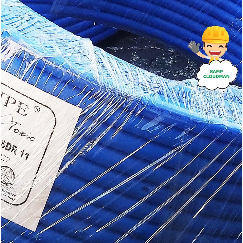Polyethylene HDPE Blue Pipes 3/4 SDR-11 per Roll x 150M | Shopee ...