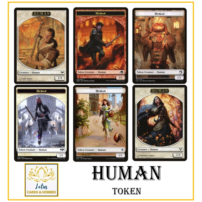 Magic the Gathering | Human Token | Shopee Philippines