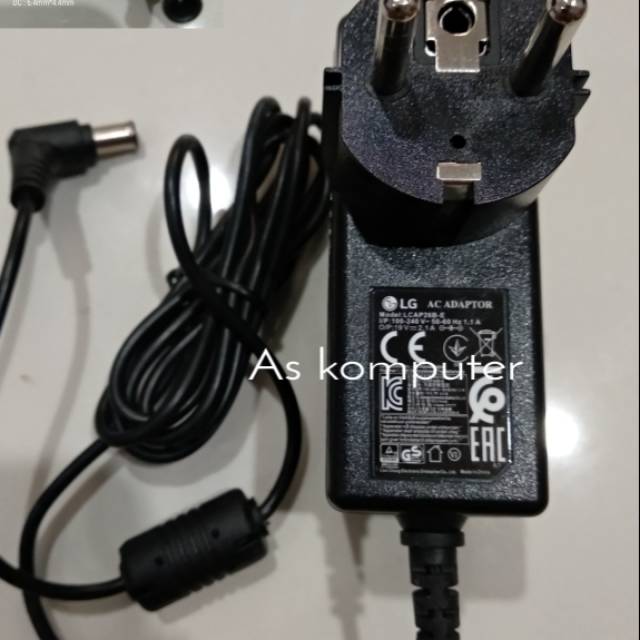 Original LG 19V 2.1A LED TV Monitor Charger Adapter | Shopee Philippines