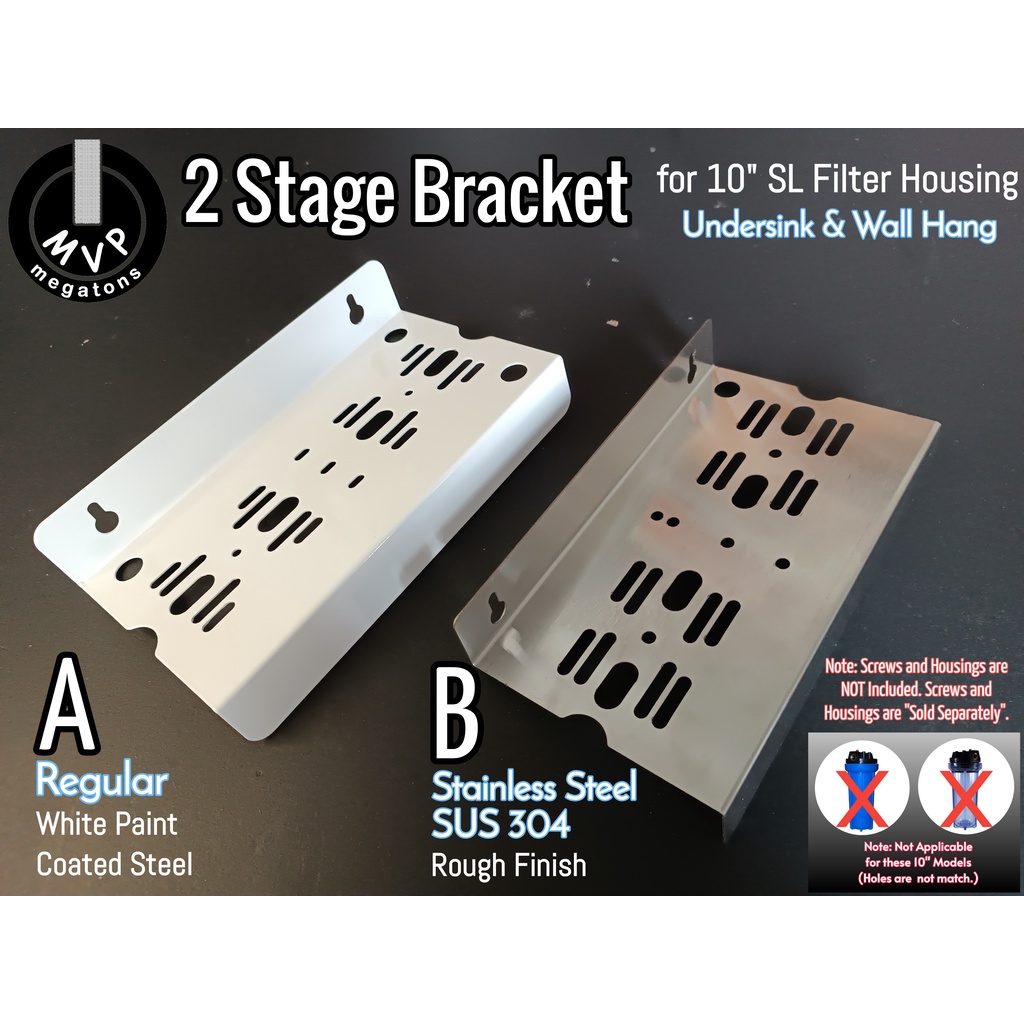 2 Stage Bracket for 10" Housing Water Purifier for your DIY, Upgrades ...
