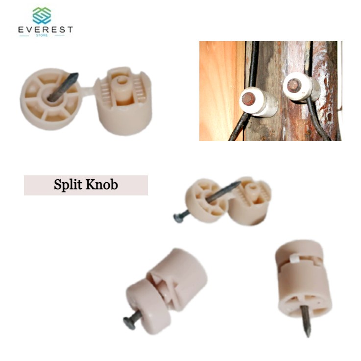 Electrical Pvc Split Knob (5pcs) | Shopee Philippines