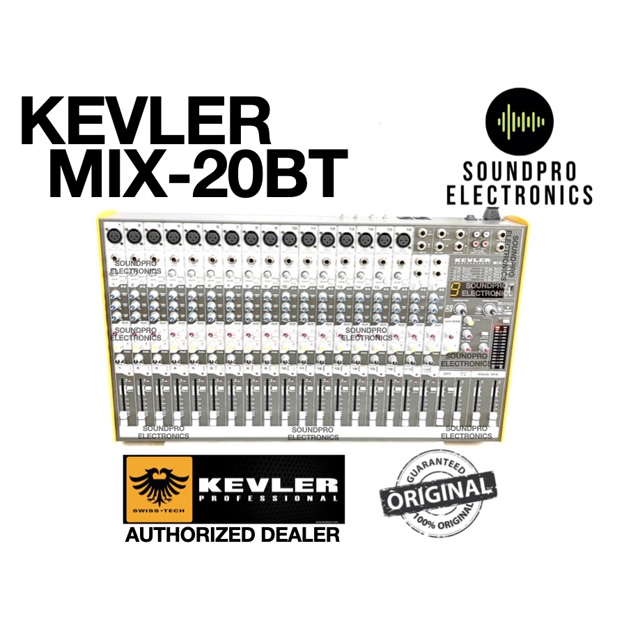 ORIGINAL KEVLER MIX-20BT 20Channel Compact Mixer 24Bit 99DSP Digital ...