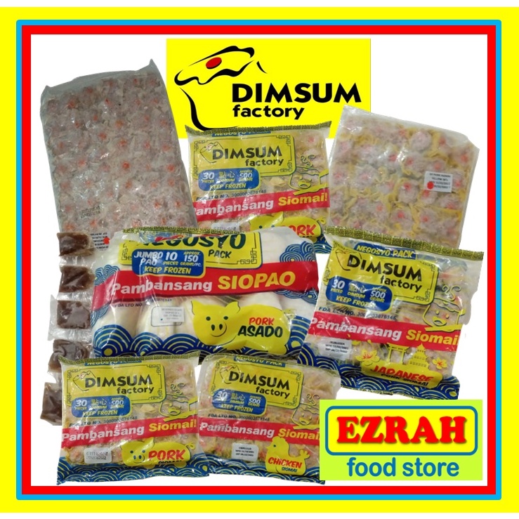 Dimsum Factory Siomai, SharksFin, Japanese, Asado Siopao | Shopee ...
