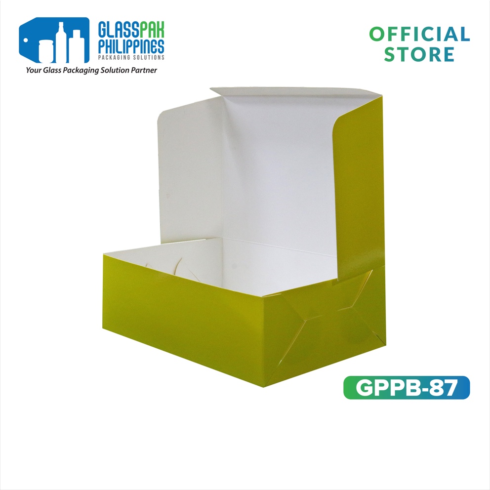 Glasspak 10 Pcs Large Cake Bread Pastry Box Empty Cake Box Cupcake Box ...