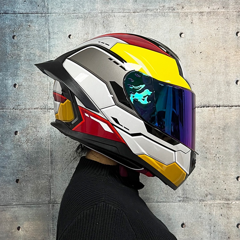 ORZ Personalized Big Tail Full Helmet Imitation Carbon Fiber | Shopee ...