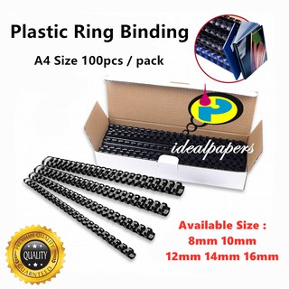 plastic ring for comb binding 21 hole a4 size 8mm 10mm 12mm 14mm 16mm ...
