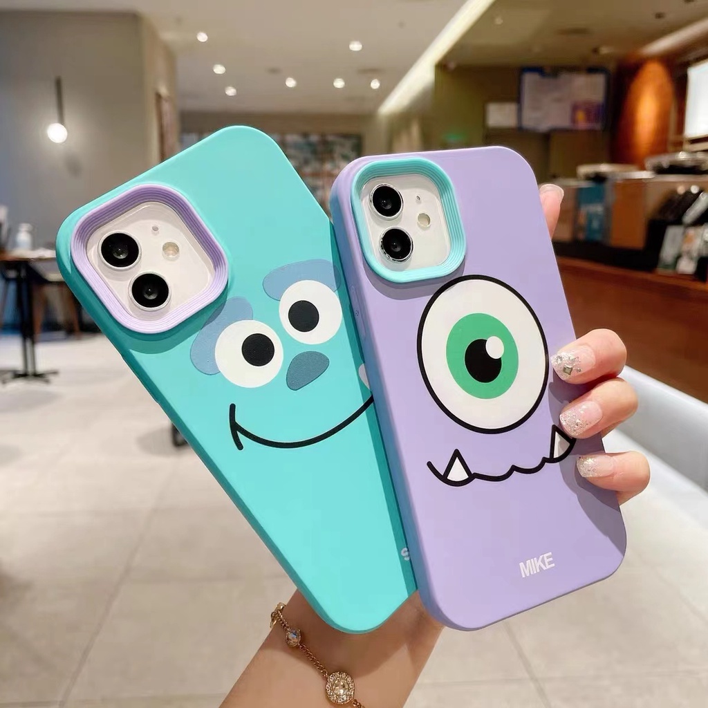 3 In 1 Color Silicone Painted Cartoon Pattern Case Case for Iphone 11 ...