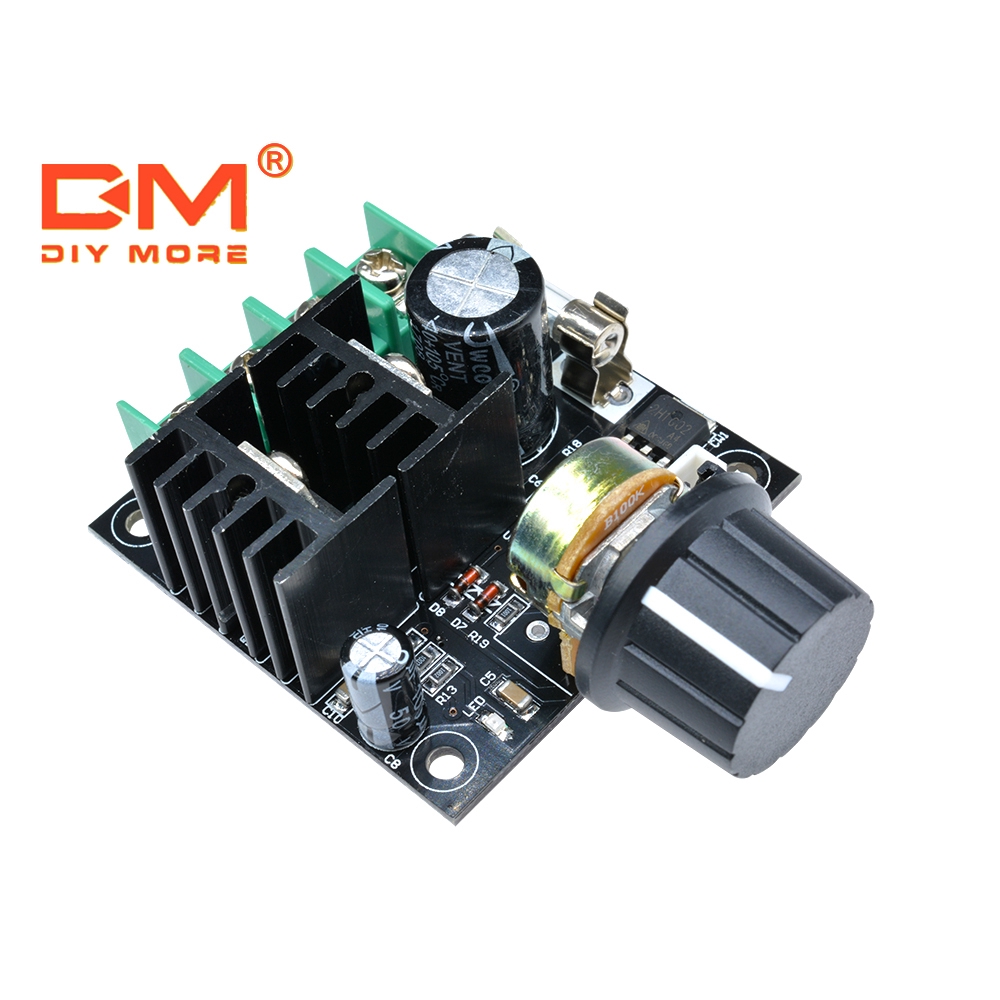 DIYMORE 12V-40V 32V 10A Auto Pwm Dc Motor Speed Controller Regulator Governor With Knob Switch ...