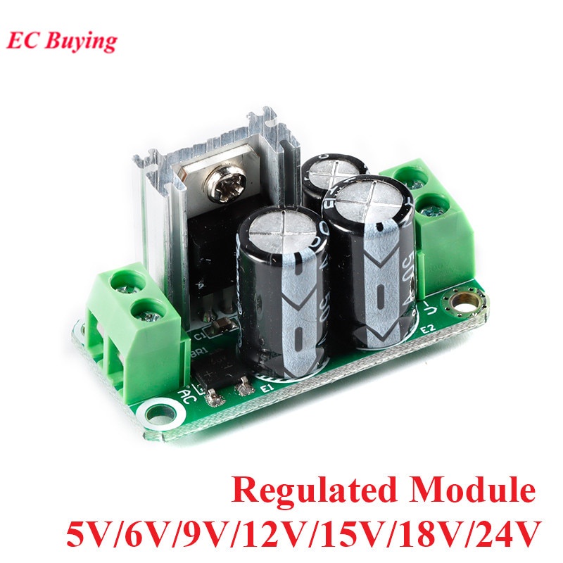 Regulated Power Supply Module DC 5V 6V 9V 12V 15V 18V 24V Single ...