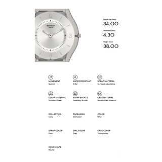 Swatch Skin Classic Metal Knit Again SS08M100M Silver Stainless Steel ...