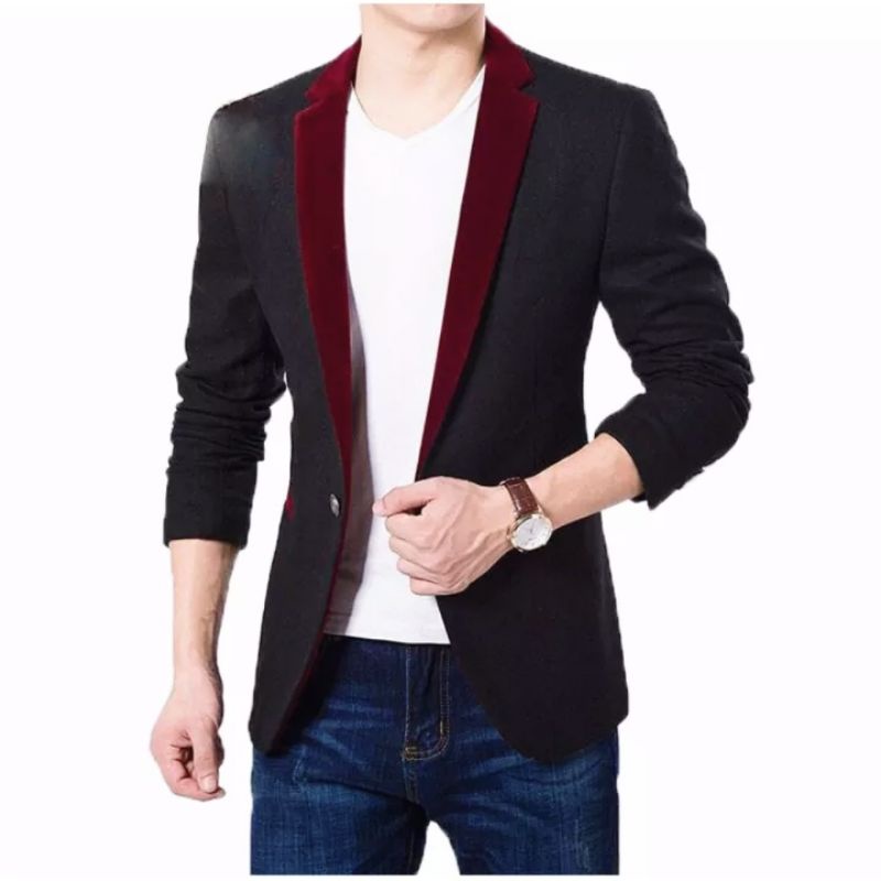 Blazer Jas Men Korean Style Jas Blazer Men/Blazer Slim Fit Men Original ...