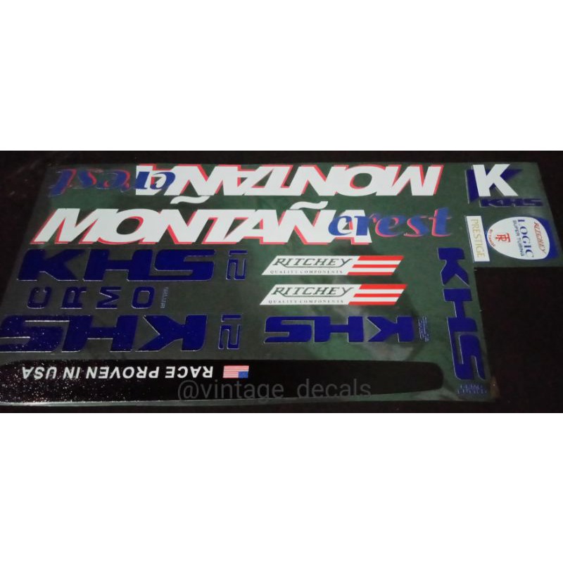 Khs MONTANA CREST Bicycle decal sticker | Shopee Philippines