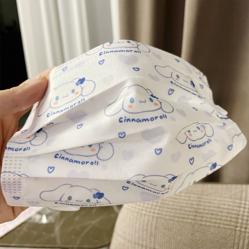 10pcs Mask For Adult Women Men Sanrio Cinnamoroll 3layersMask 5pcs 2pcs ...