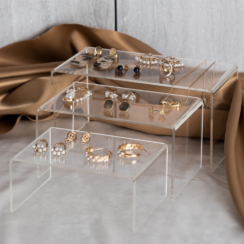 Transparent Acrylic Holder Photo Props Jewelry Acrylic Display Tray ...