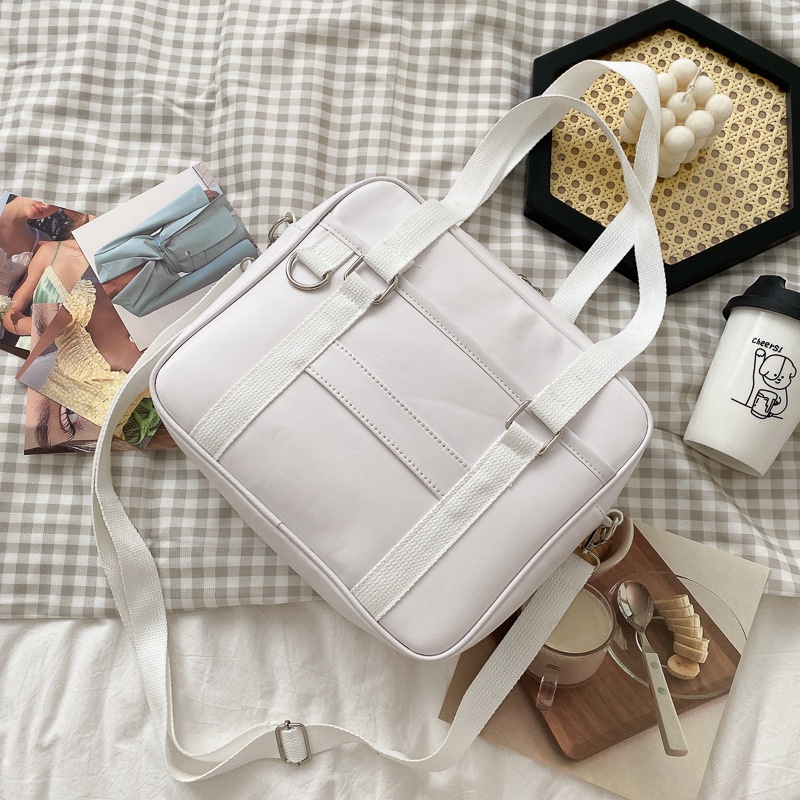 Japanese Uniform Bag College Style The Single Shoulder Messenger Pu ...