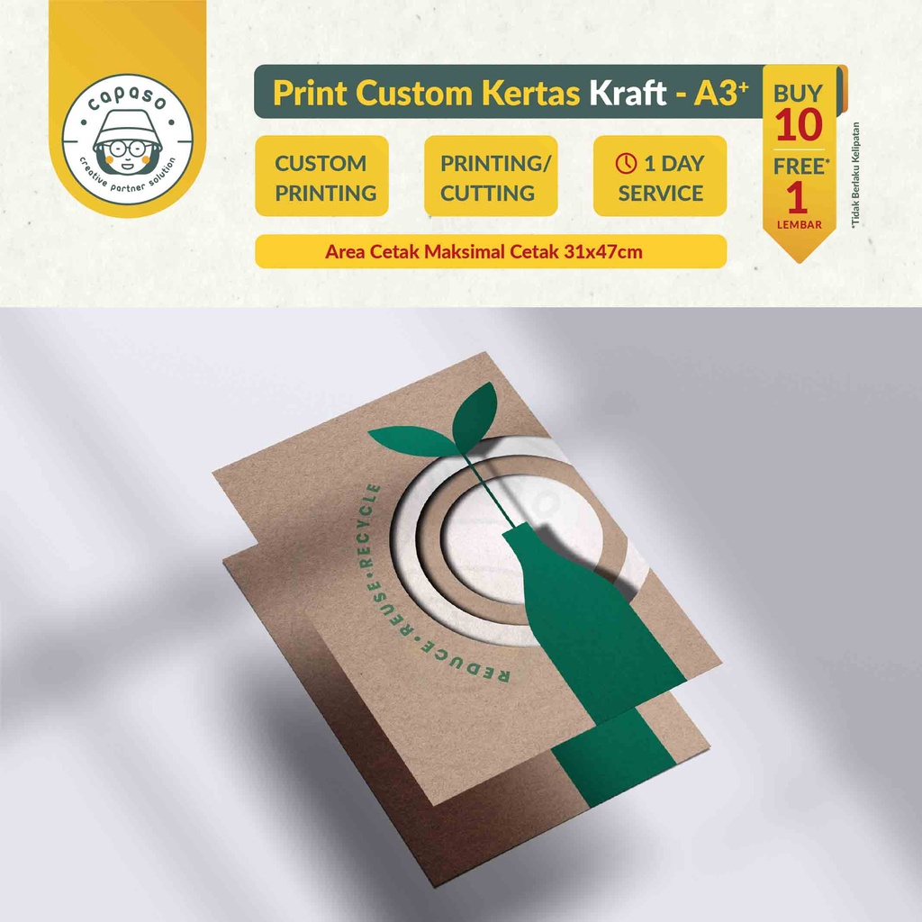 Print A3+ Custom Brown Kraft Cardboard Paper Box Hang Tag Greeting Card ...