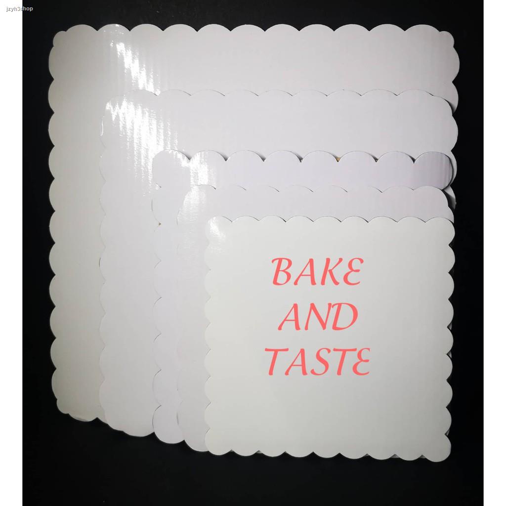 10X10 CAKE BOARD WHITE SQUARE CORRUGATED ( 10 PCS ) | Shopee Philippines