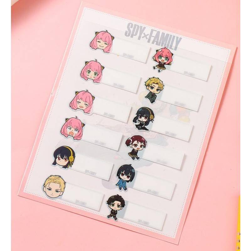 12Pcs/Set Anime SPYxFAMILY Loid Forger Anya Forger Yor Forger Baby ...