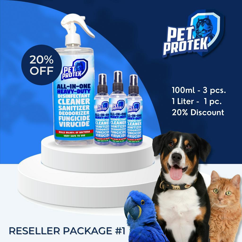 PET PROTEK (RESELLER PACKAGE #1) PET DISINFECTANT SPRAY | Shopee ...