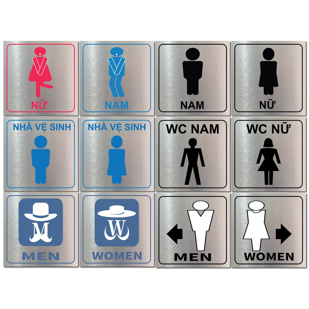 High-quality men's and women's WC signs, WC toilet signs, toilet signs ...