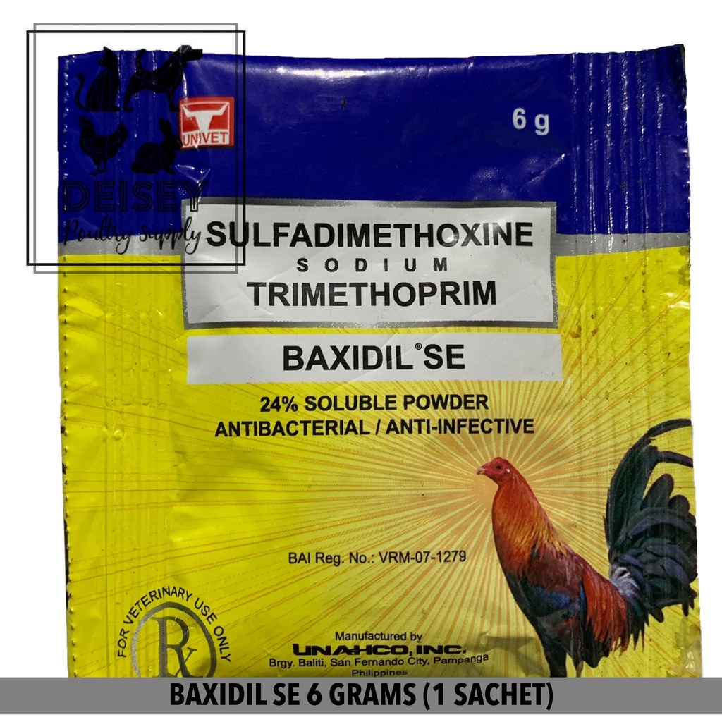 UNIVET BAXIDIL SE 6GRAMS (1 SACHET) | Shopee Philippines