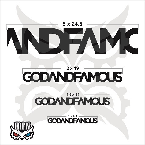 God And Famous Decal Sticker | Shopee Philippines