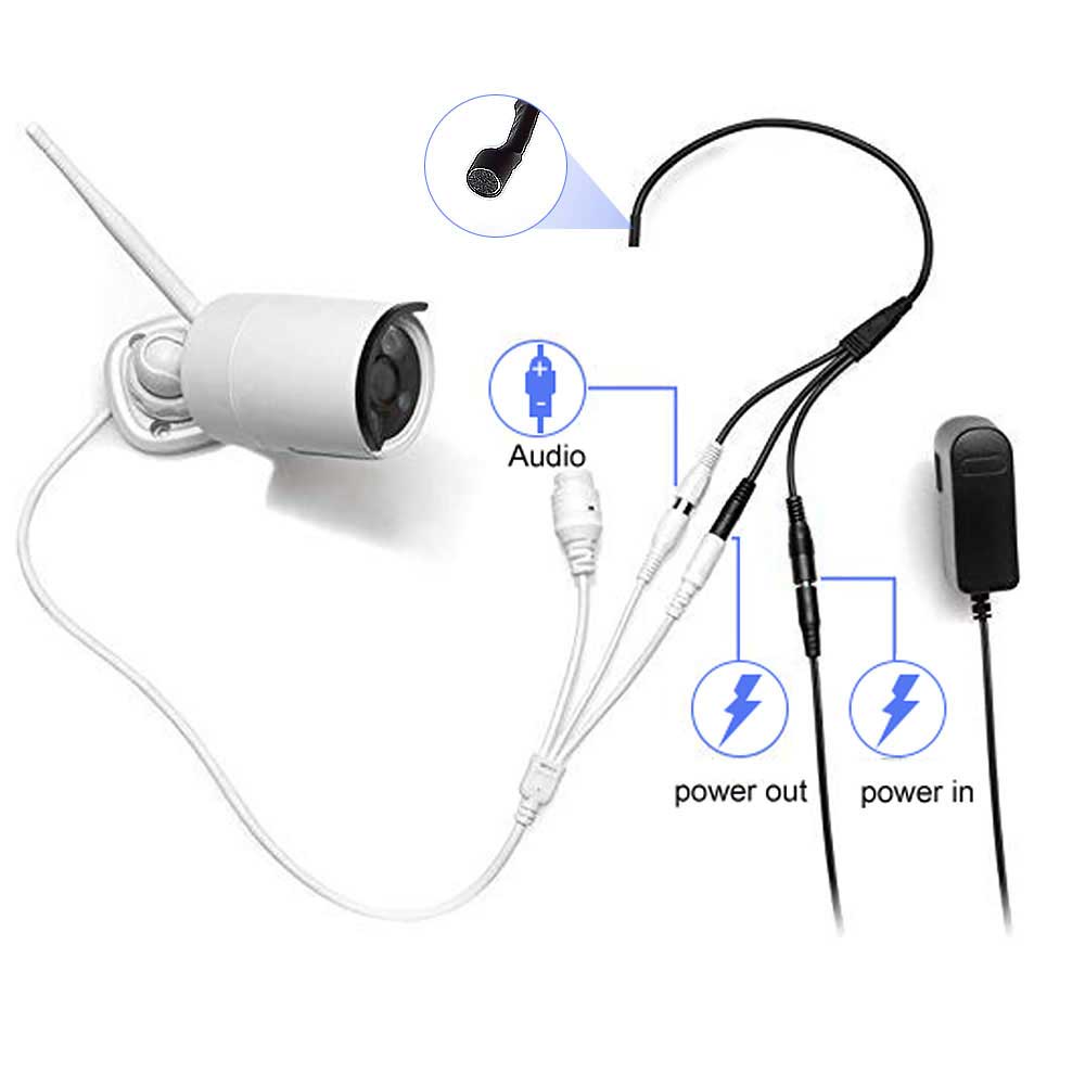Sound Monitor Audio Pickup Microphone for CCTV Video Surveillance ...