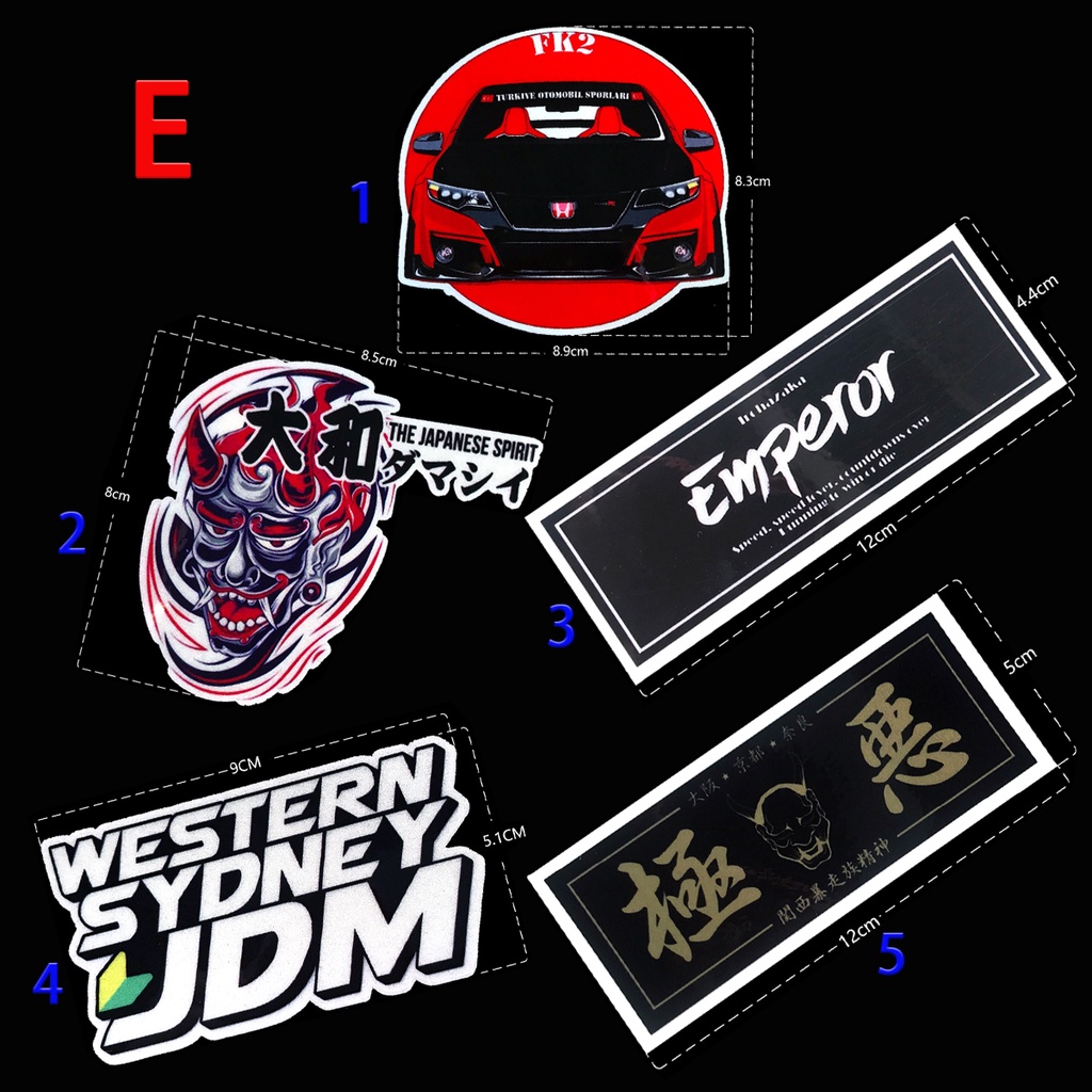JDM brand new design high quality exquisite fashion car sticker JDM ...