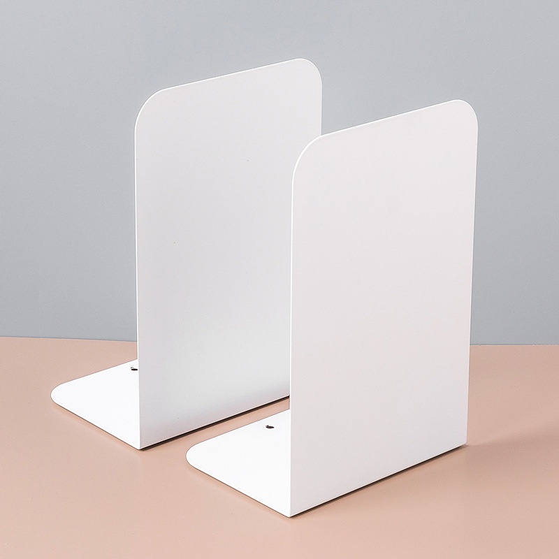 2Pcs Bookends L-shaped Desk Organizer Desktop Book Holder School ...