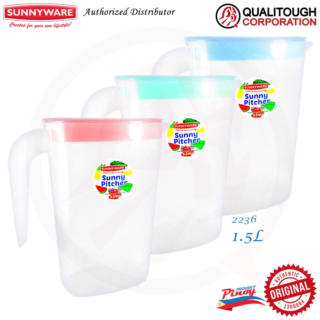 Sunnyware 2236 1.5L Oval Pitcher - Deluxe | Plastic Ware | Shopee ...