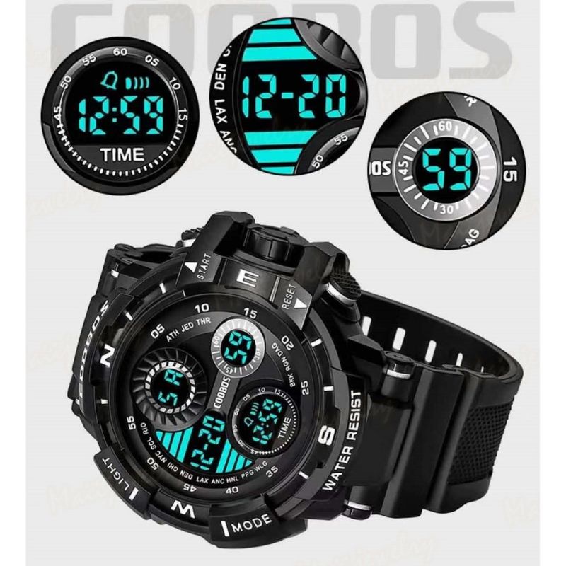 Aqua-tech digital led watch fashion rubber unisex | Shopee Philippines