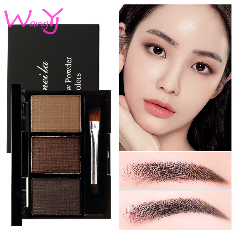 Lameila 3-in-1 3-color Eyebrow Powder Eyebrow Pencil Waterproof not ...