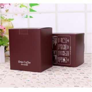 1pc Coffee Bean Pachit Drip Box with Print Plain White Black Gold ...