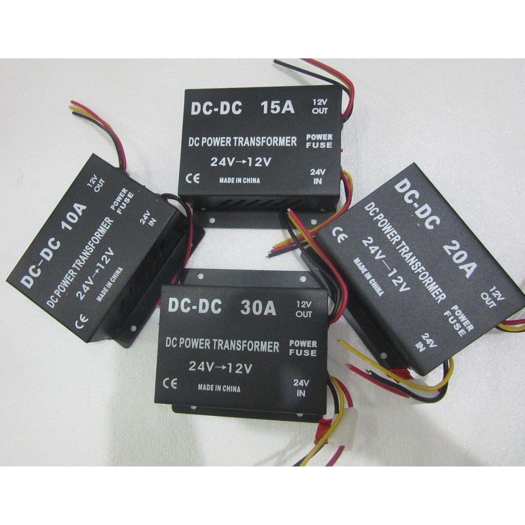 10a/15a/20a/30a/50a Car Power Transformer Reducer DC to DC 24V-12V | Shopee Philippines