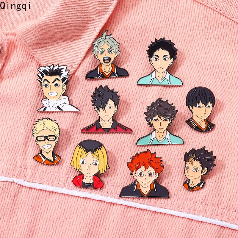 Anime Haikyuu Cosplay Enamel Pin Hinata Shoyo Brooch Pins Japan Anime ...