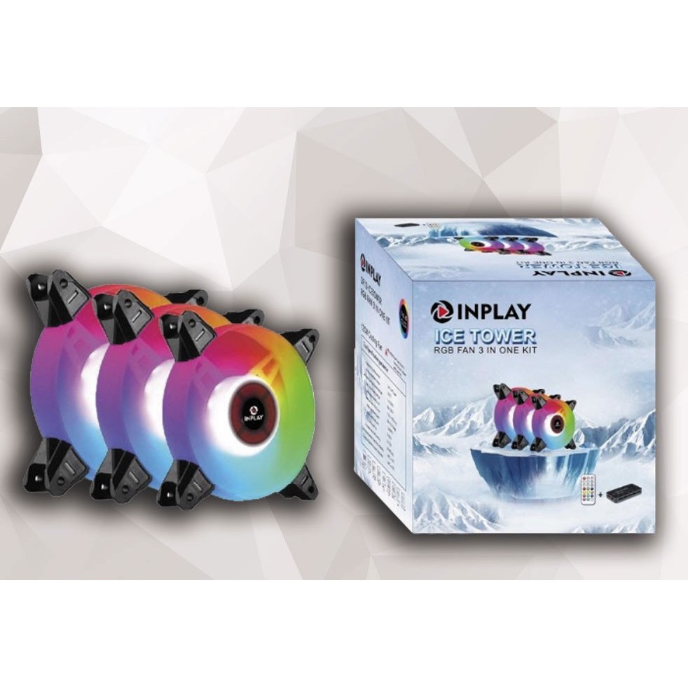 Inplay ice tower V2 3-in-1 fan kit ARGB dual sync mode | Shopee Philippines