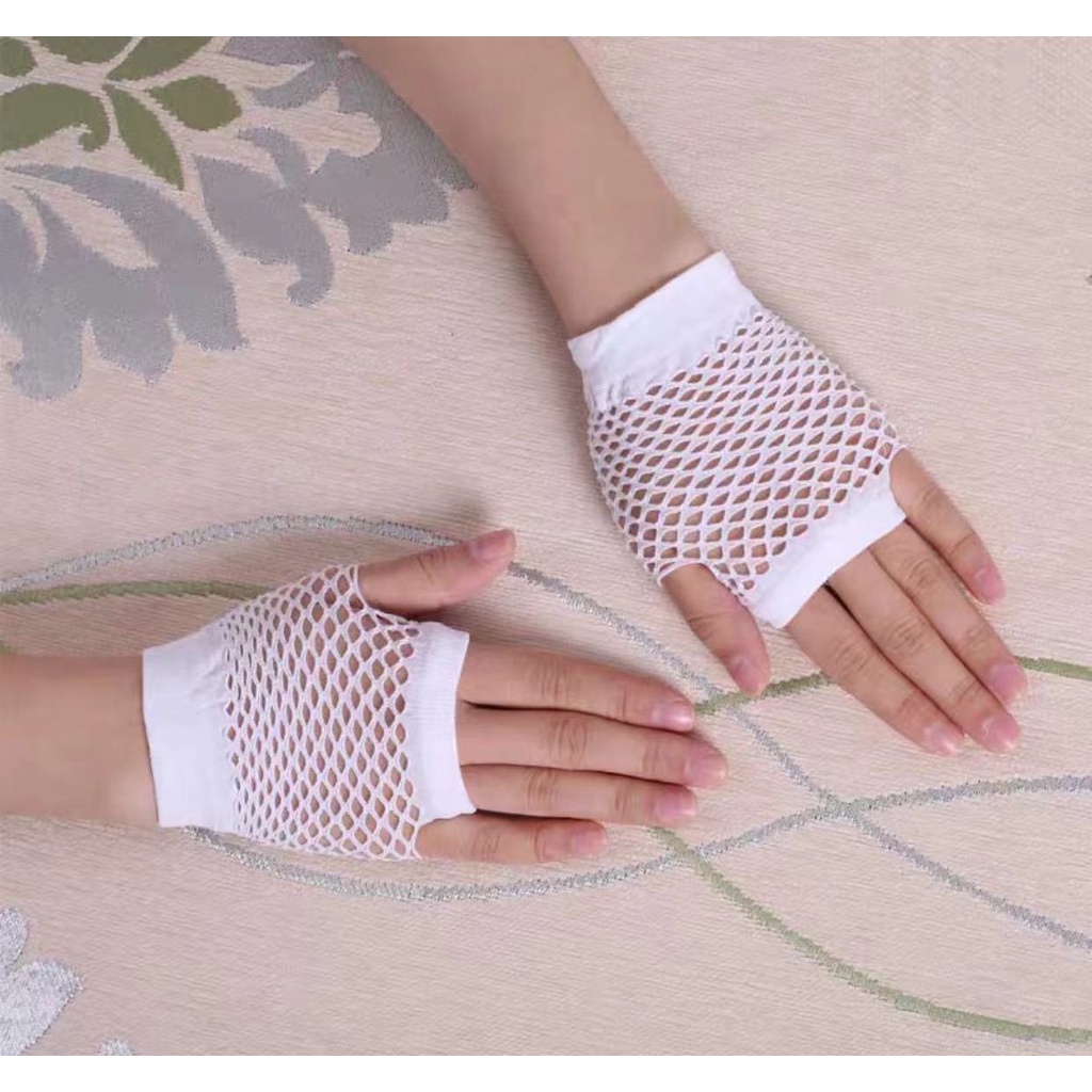 Short Fishnet Net Hand Gloves for Women | Shopee Philippines
