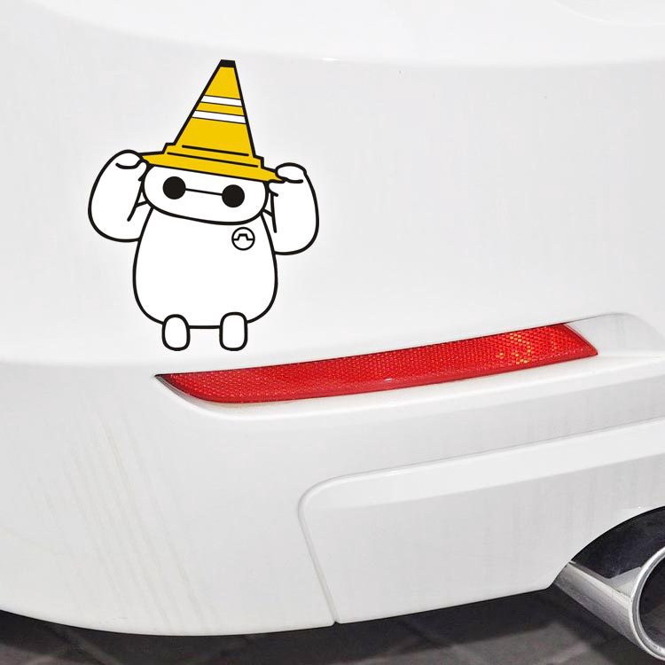 New Cute Big Hero Baymax Car Sticker Car Decals Window Sticker Fuel ...