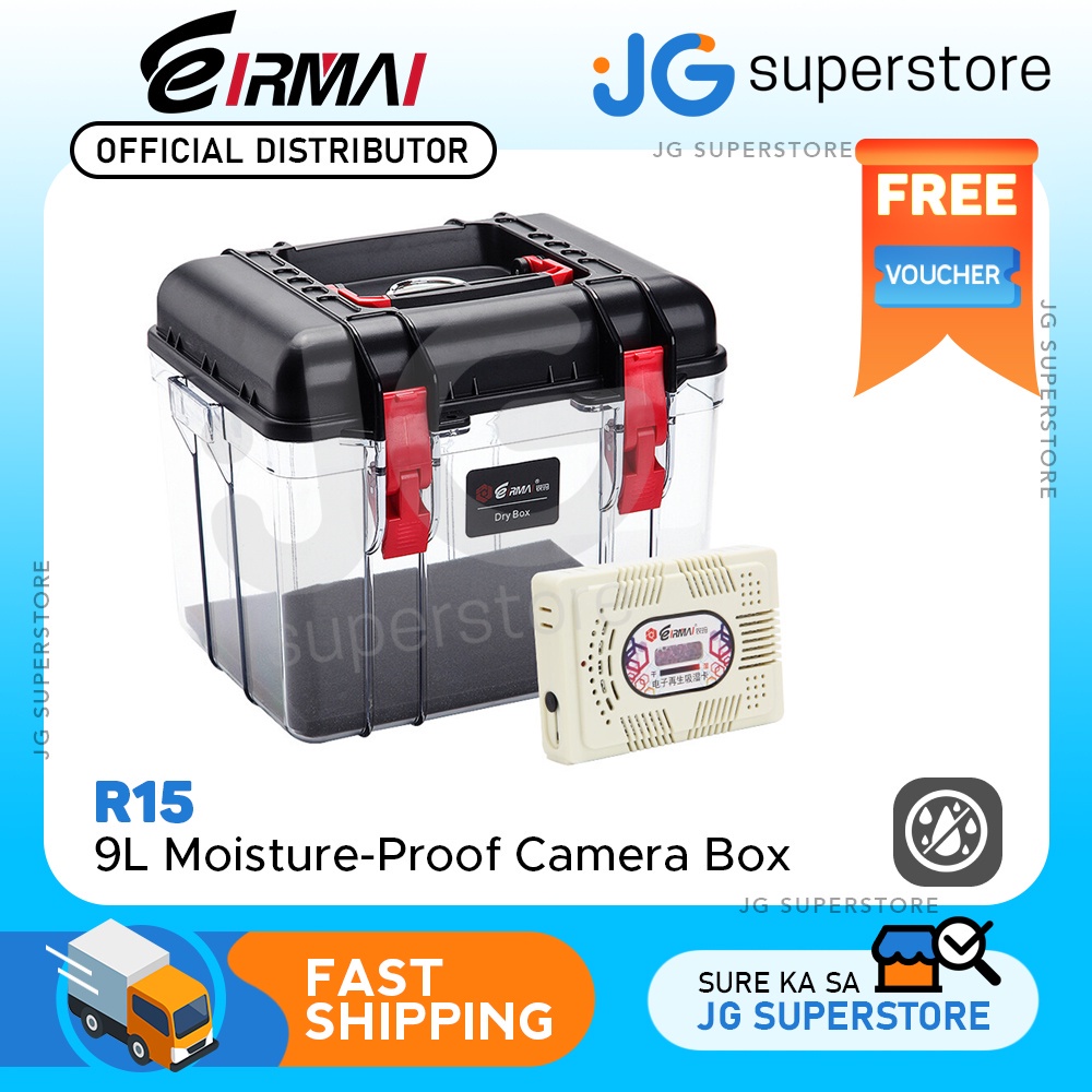 EIRMAI (9L) Moisture-Proof Storage Dry Box with Electronic Dehumidifier ...